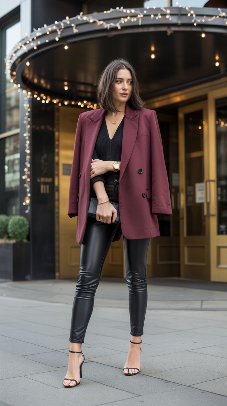 ️ 16 Leggings Outfit Winter Ideas That Look Chic and Feel Cozy 🖤