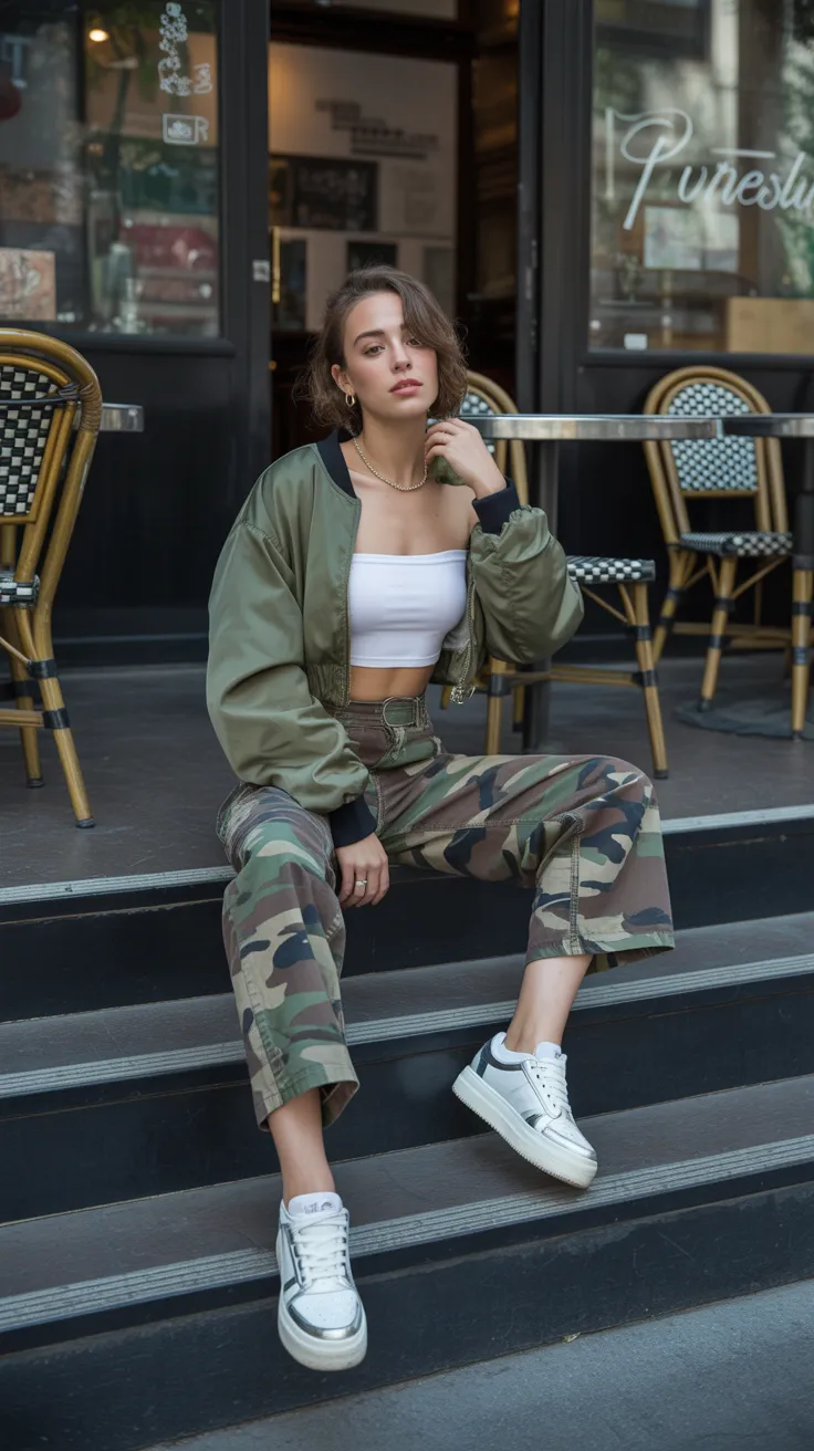 15 Camo Pants Outfit Looks That Bring Street Style